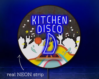 Disco Kitchen Neon Sign - Etsy