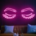 Eyelashes Neon Sign Lashes Neon Sign Lashes Led Sign Beauty - Etsy