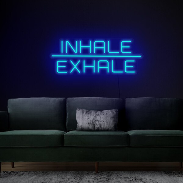 Inhale Exhale Signs - Etsy