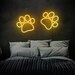 Paw Neon Sign Paw Led Sign Animal Neon Sign Animal Led - Etsy