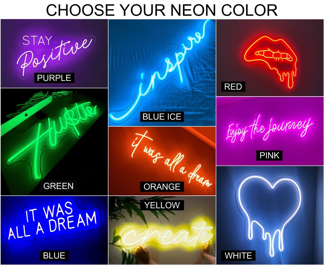 Paw Neon Sign Paw Led Sign Animal Neon Sign Animal Led | Etsy