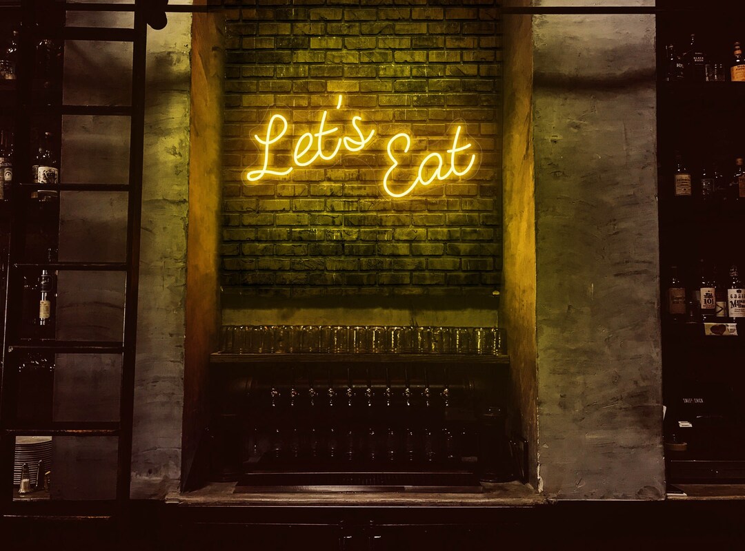 Let's Eat Neon Sign Lets Eat Sign Lets Eat Led Sign - Etsy