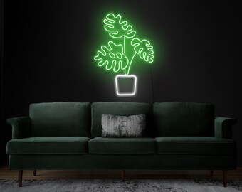 Led Plant Wall Decor - Etsy