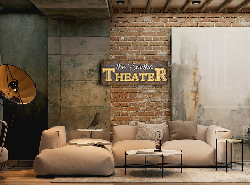Personalized Movie Theatre Sign Custom Home Theater Sign - Etsy Australia