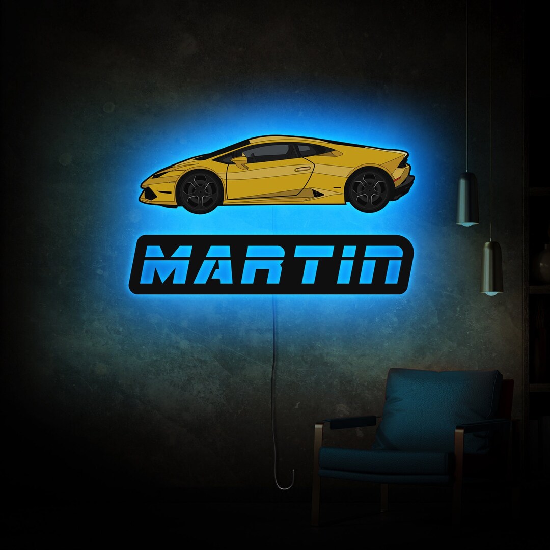 Personalized Car Neon Sign, Custom Car Neon Sign, Custom Car Name Sign ...