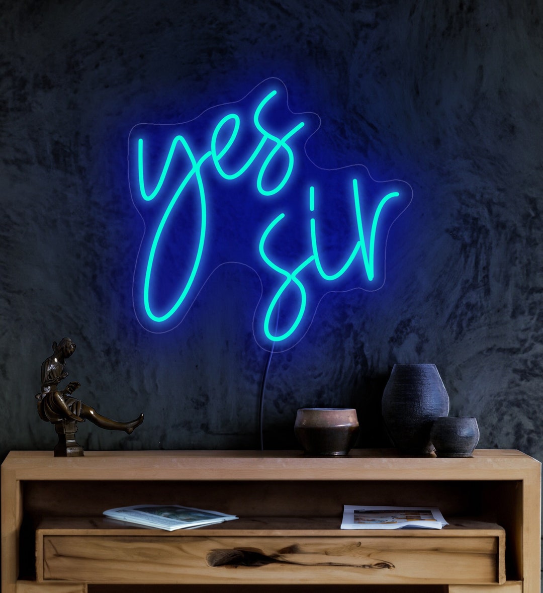 Yes Sir Neon Sign, Yes Sir Sign, Yes Sir Led Sign, Proposal Neon ...
