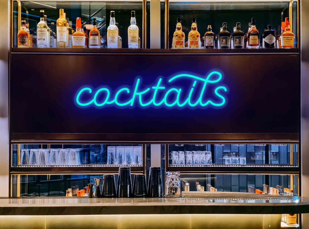 Cocktails Neon Sign Cocktail Neon Light Cocktail Led Sign - Etsy