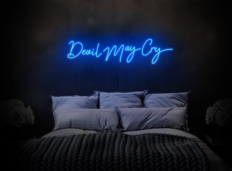 Devil May Cry Neon Sign Devil May Cry Wall Art Devil Neon - Etsy Australia