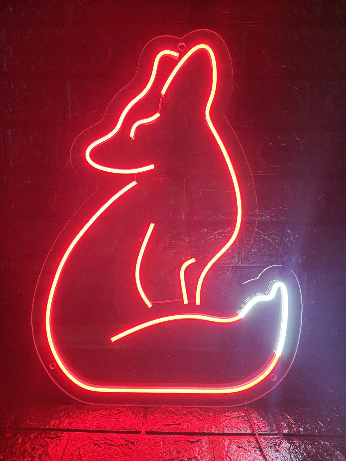 Fox Neon Sign Fox Led Light Animal Neon Sign Animal Led - Etsy
