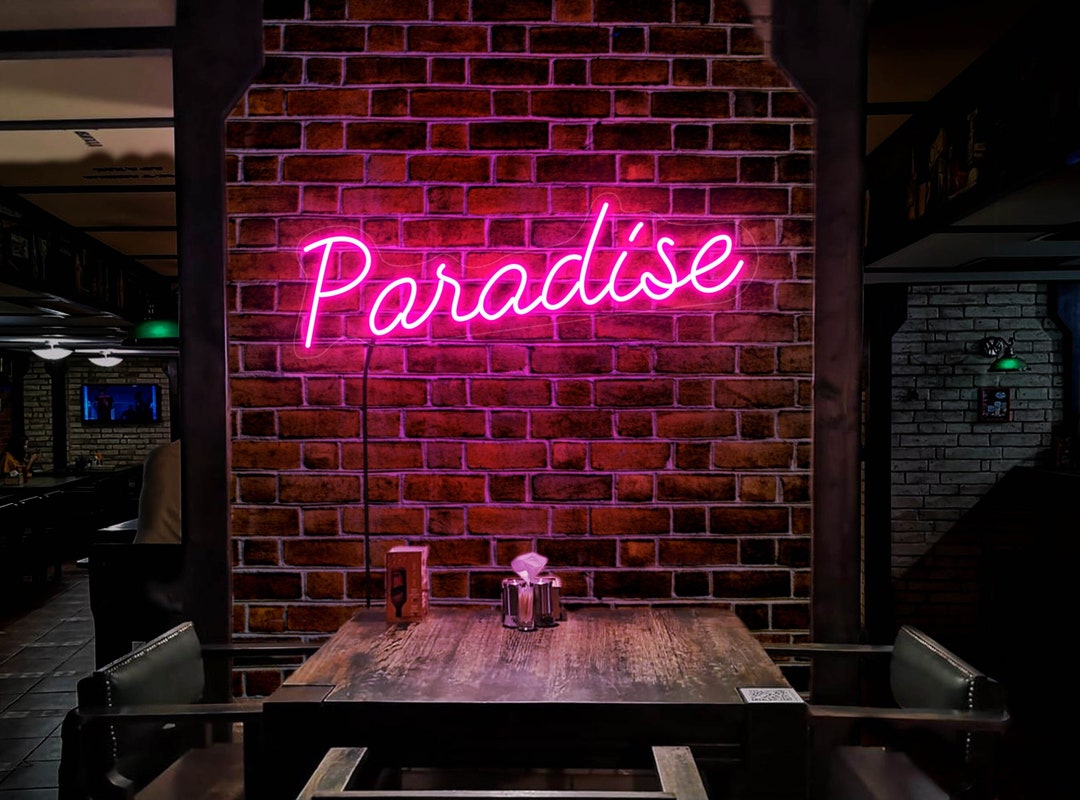 Paradise Neon Sign, Paradise Light Sign, Paradise Led Sign, Paradise ...