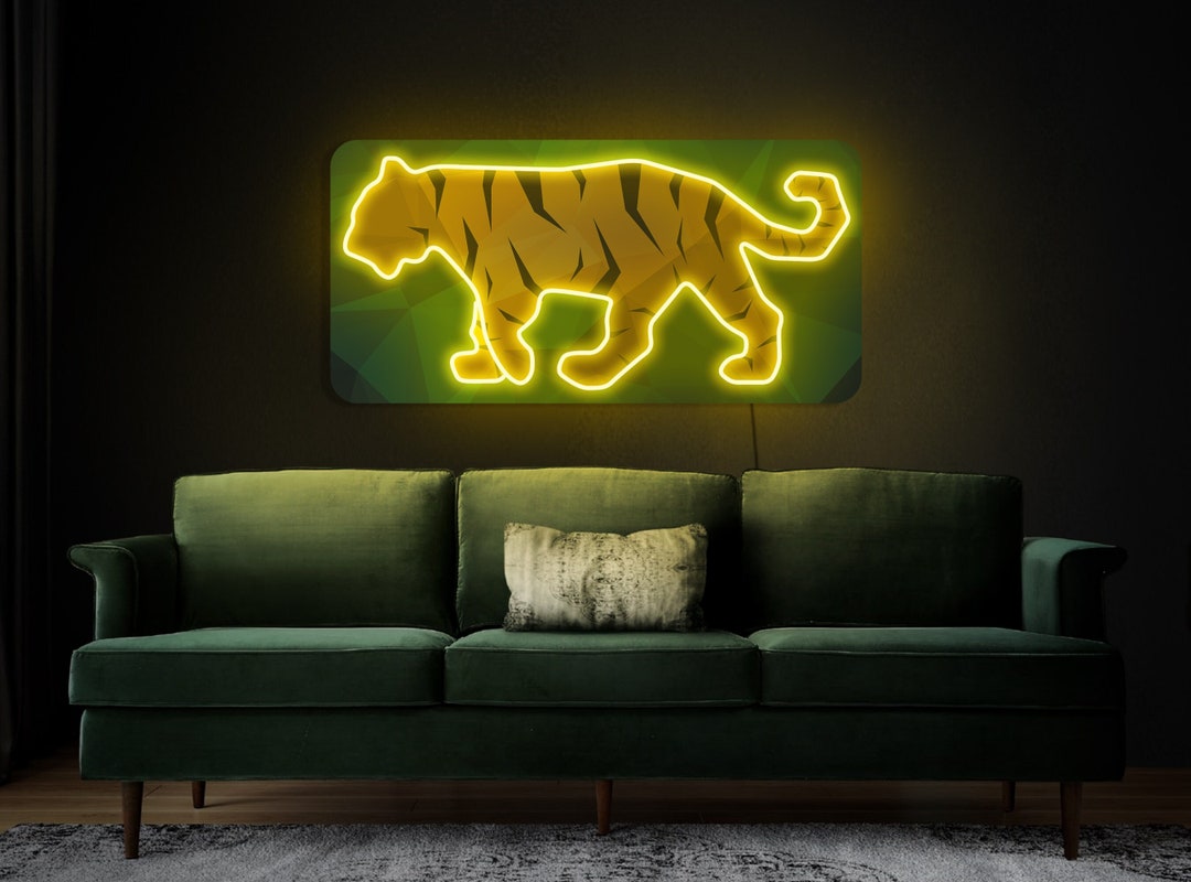 Tiger Neon Sign Tiger Led Sign Tiger Light Sign Animal Neon - Etsy