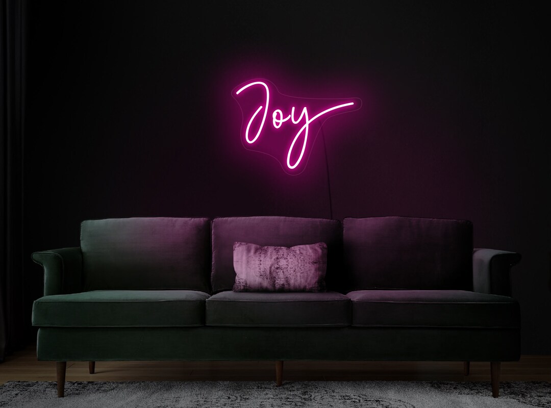 Joy Neon Sign Joy Led Sign Joy Light Sign Neon Sign Room - Etsy