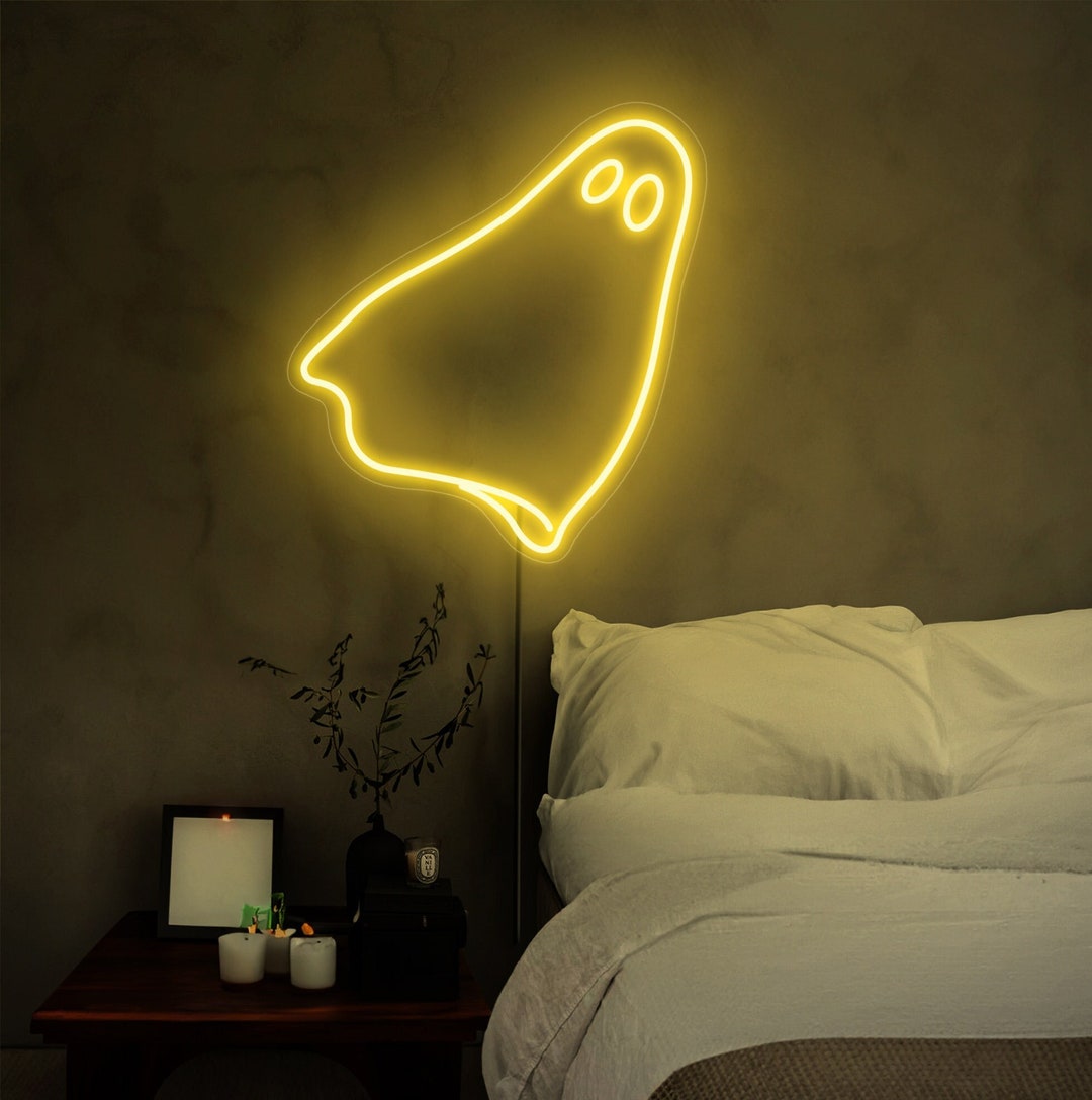 Ghost Neon Sign, Ghost Led Sign, Ghost Sign, Ghost Light Sign ...
