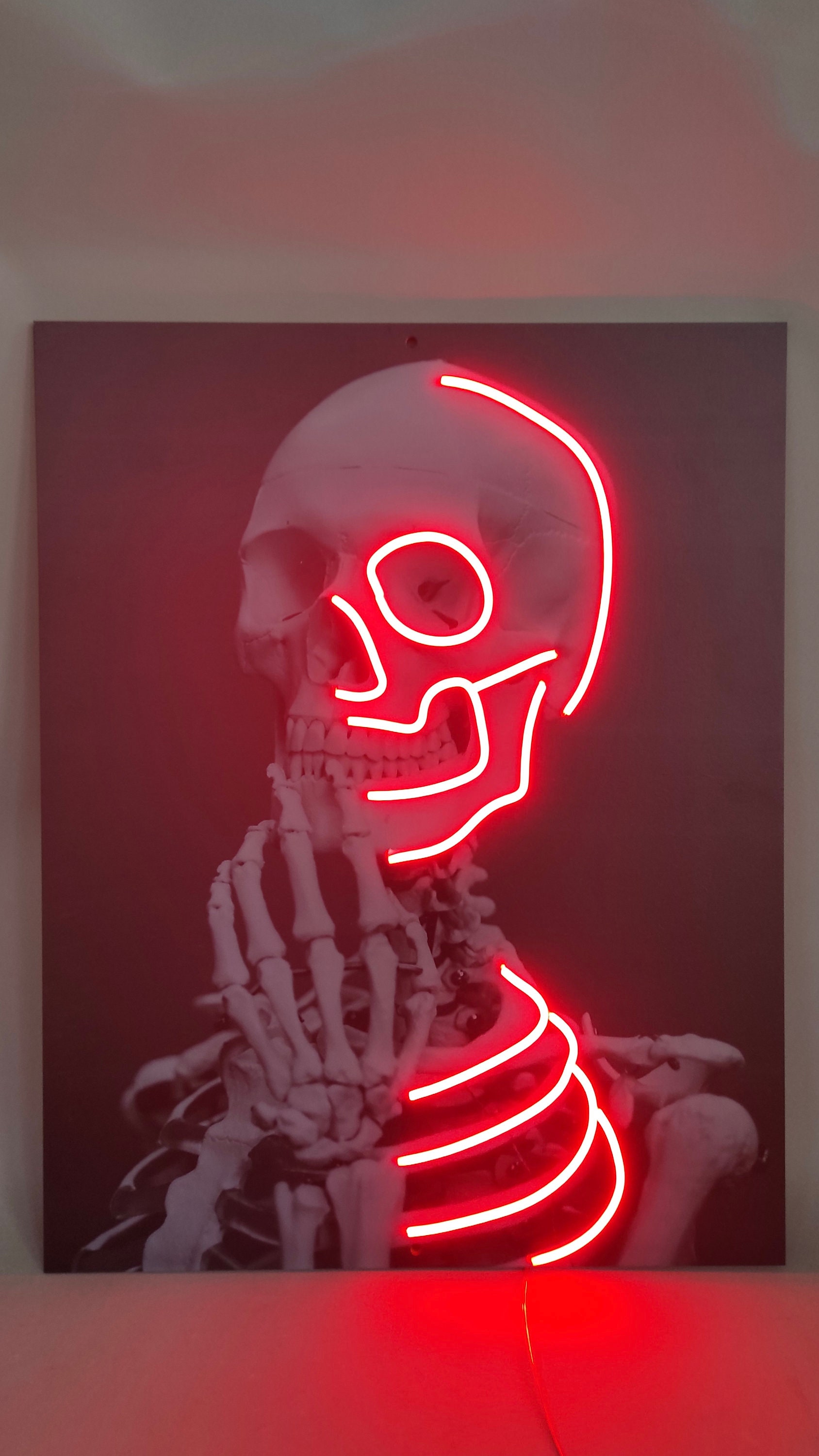 Skeleton Neon Sign Skull Neon Sign Skeleton Led Sign - Etsy