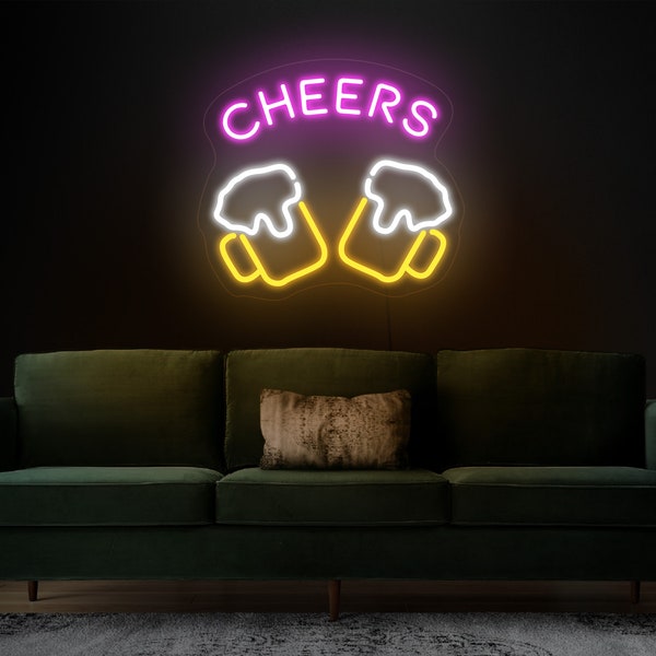 Cheers Light up Signs - Etsy