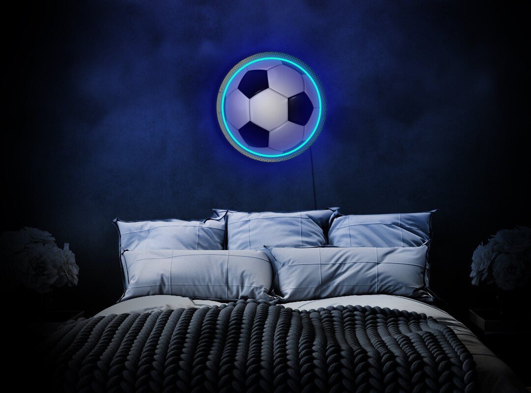 Soccer Ball Neon Sign, Soccer Ball Led Sign, Ball Neon Sign, Soccer ...