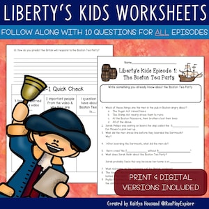 Liberty's Kids Worksheets for ALL Episodes - Print and Digital Format ...