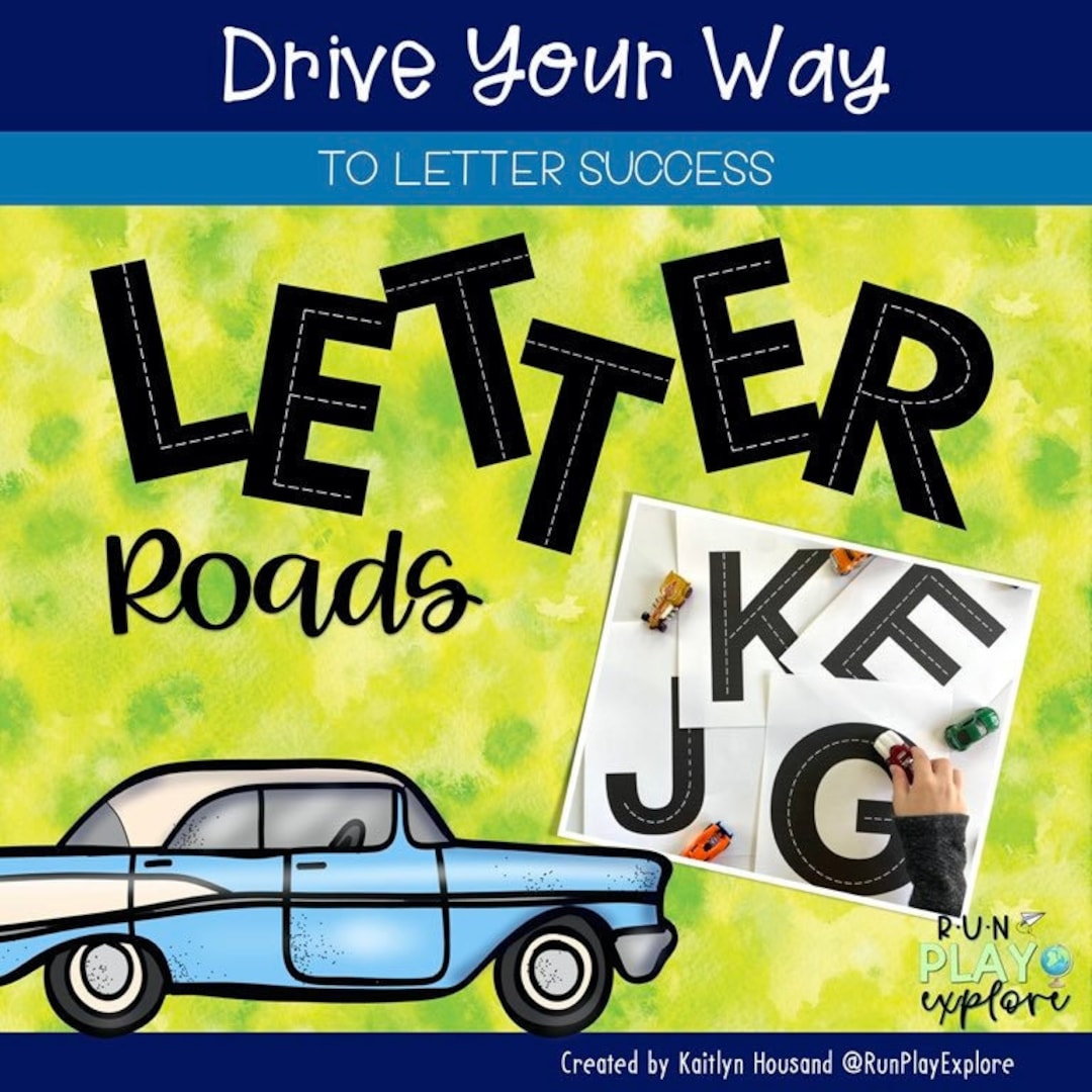 Letter Roads: Drive Your Way to Letter Success Cars Activity - Etsy