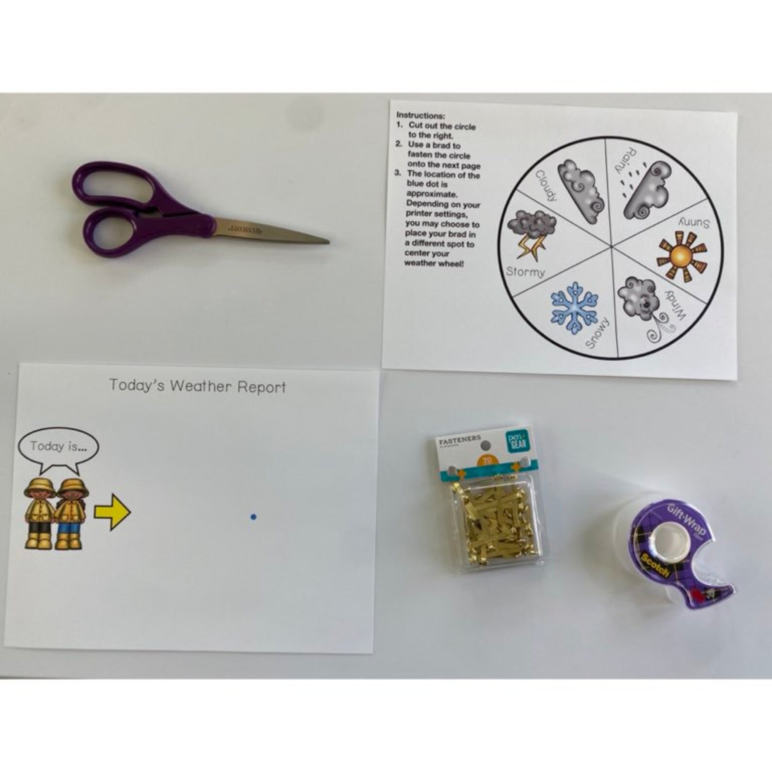 Daily Weather Report for Preschool Kindergarten and Homeschool - Etsy