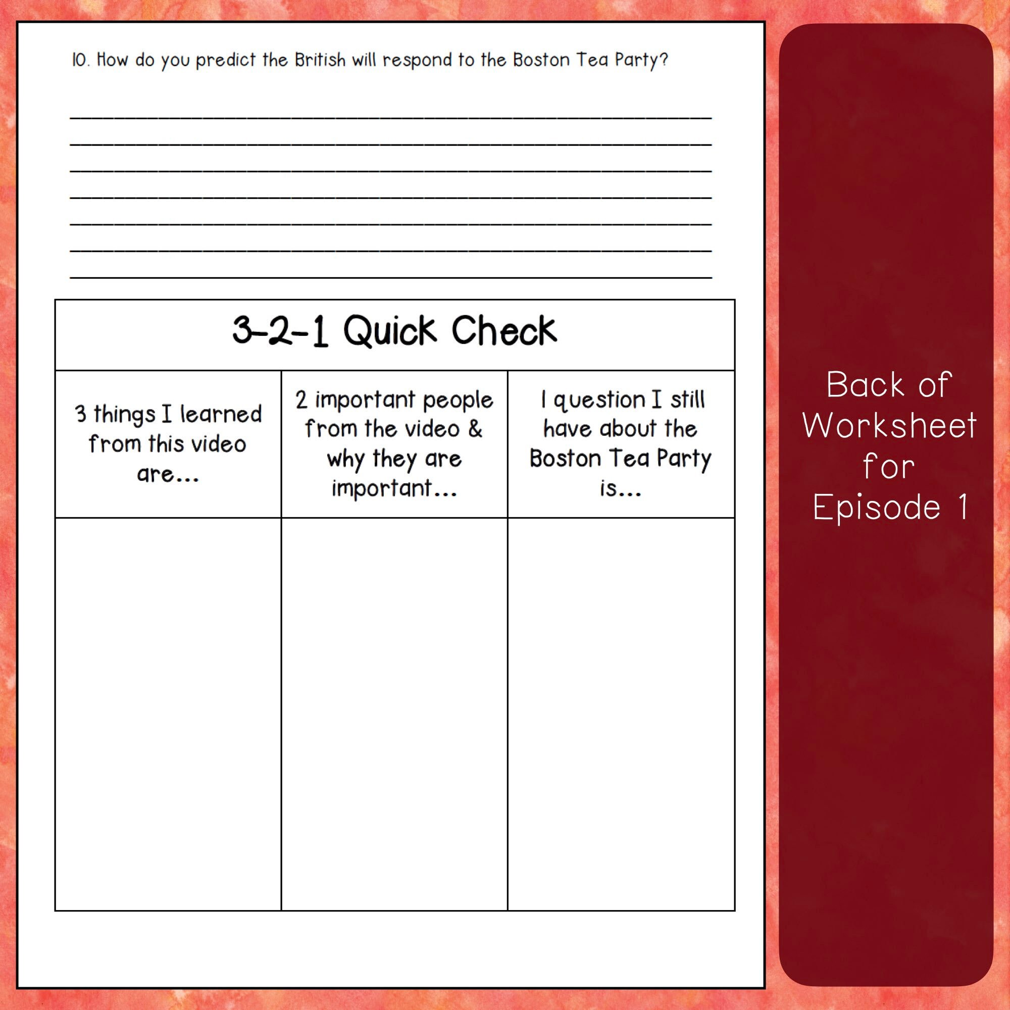 Liberty's Kids Worksheets for ALL Episodes - Print and Digital Format ...