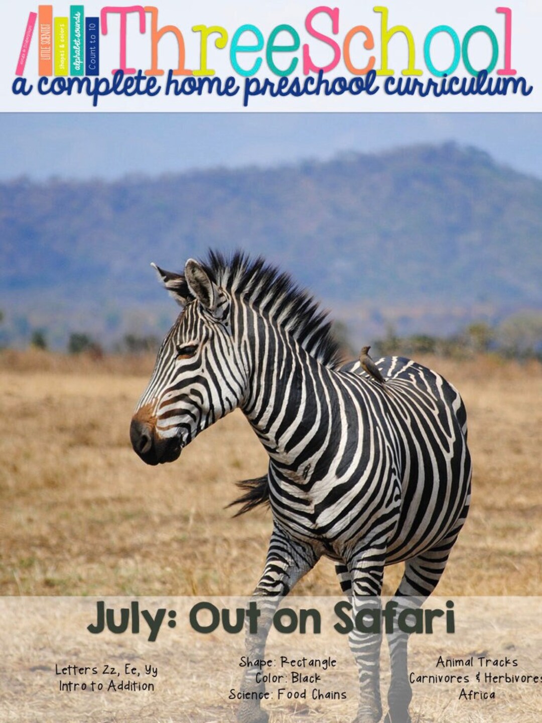 Home Preschool Curriculum | Threeschool June | Safari Theme Unit Study ...