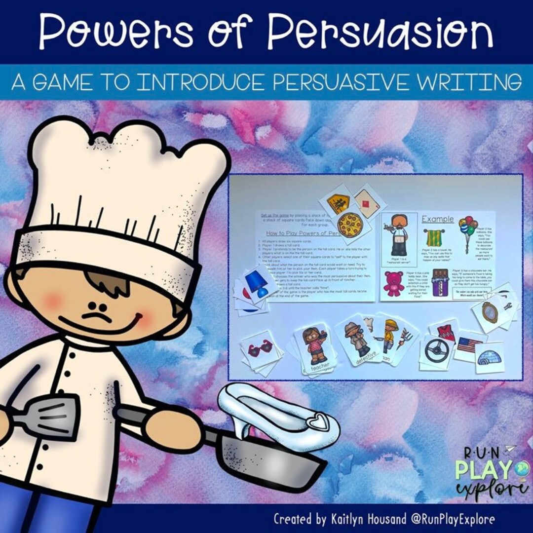 Persuasive Writing Game - Introduction to Opinion Writing - Powers of ...