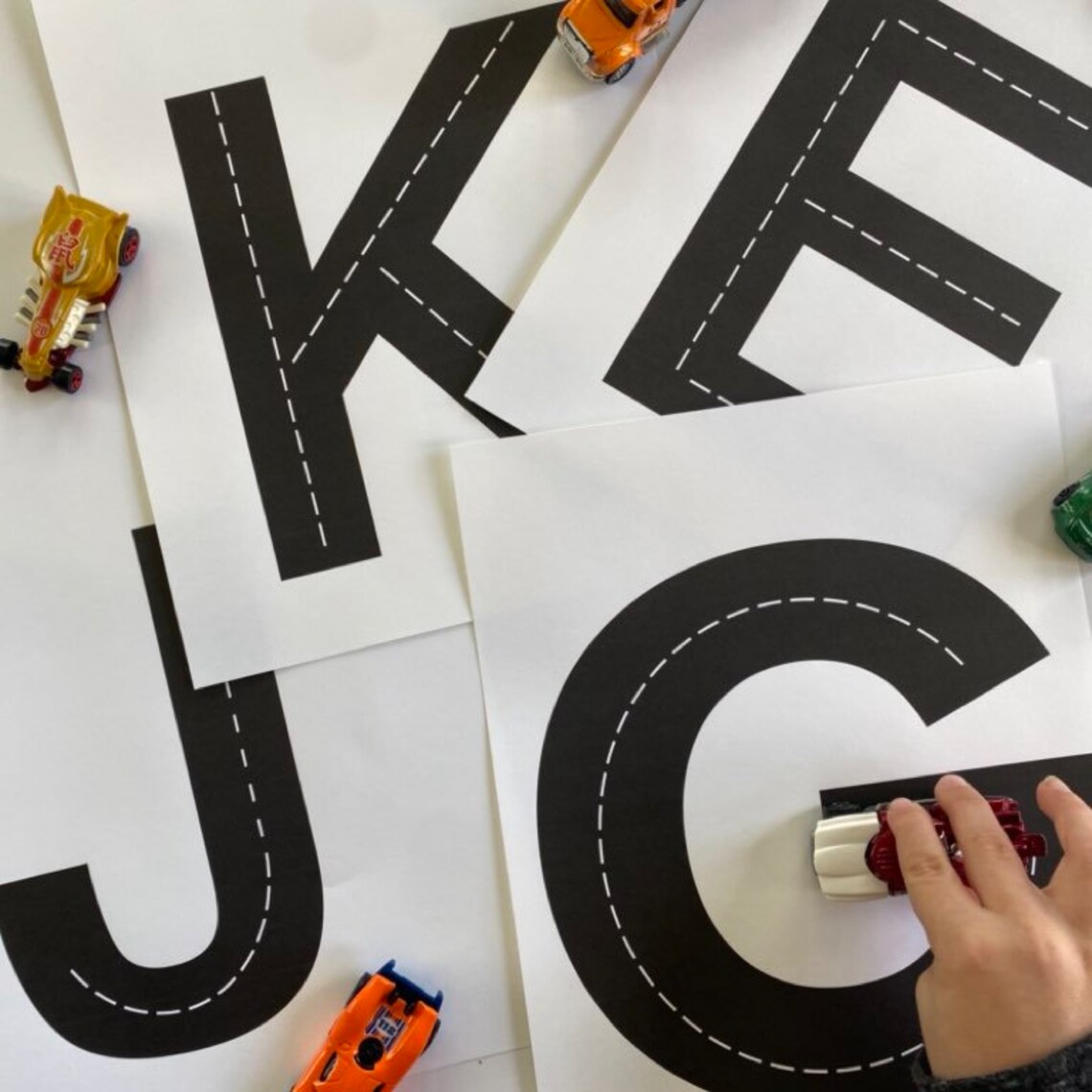 Letter Roads: Drive Your Way to Letter Success Cars Activity - Etsy