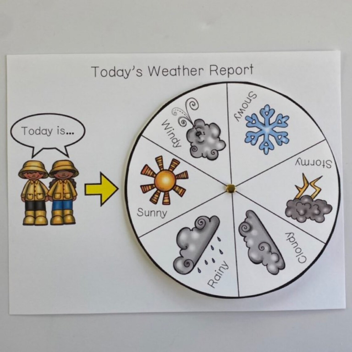 Daily Weather Report for Preschool Kindergarten and Homeschool - Etsy