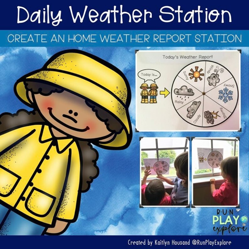 Daily Weather Report for Preschool Kindergarten and Homeschool - Etsy