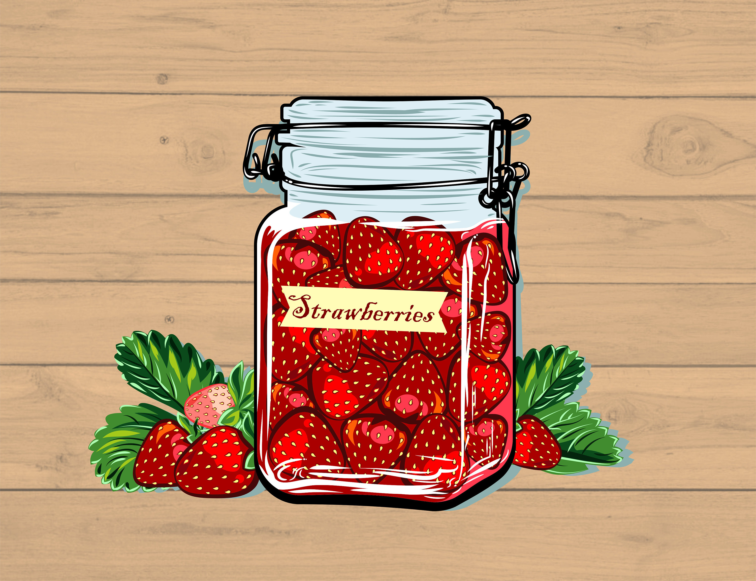 Strawberry Jam Clipart