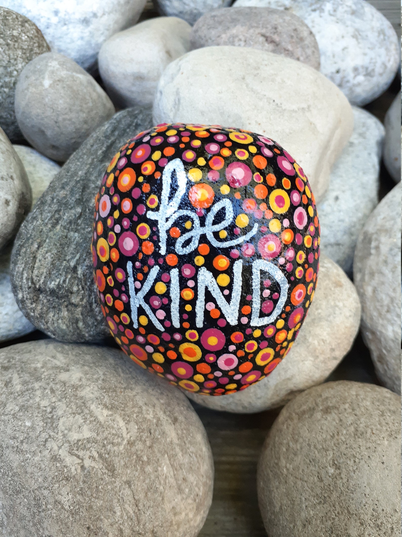 Hand Painted Rock Inspirational Rock Be Kind | Etsy