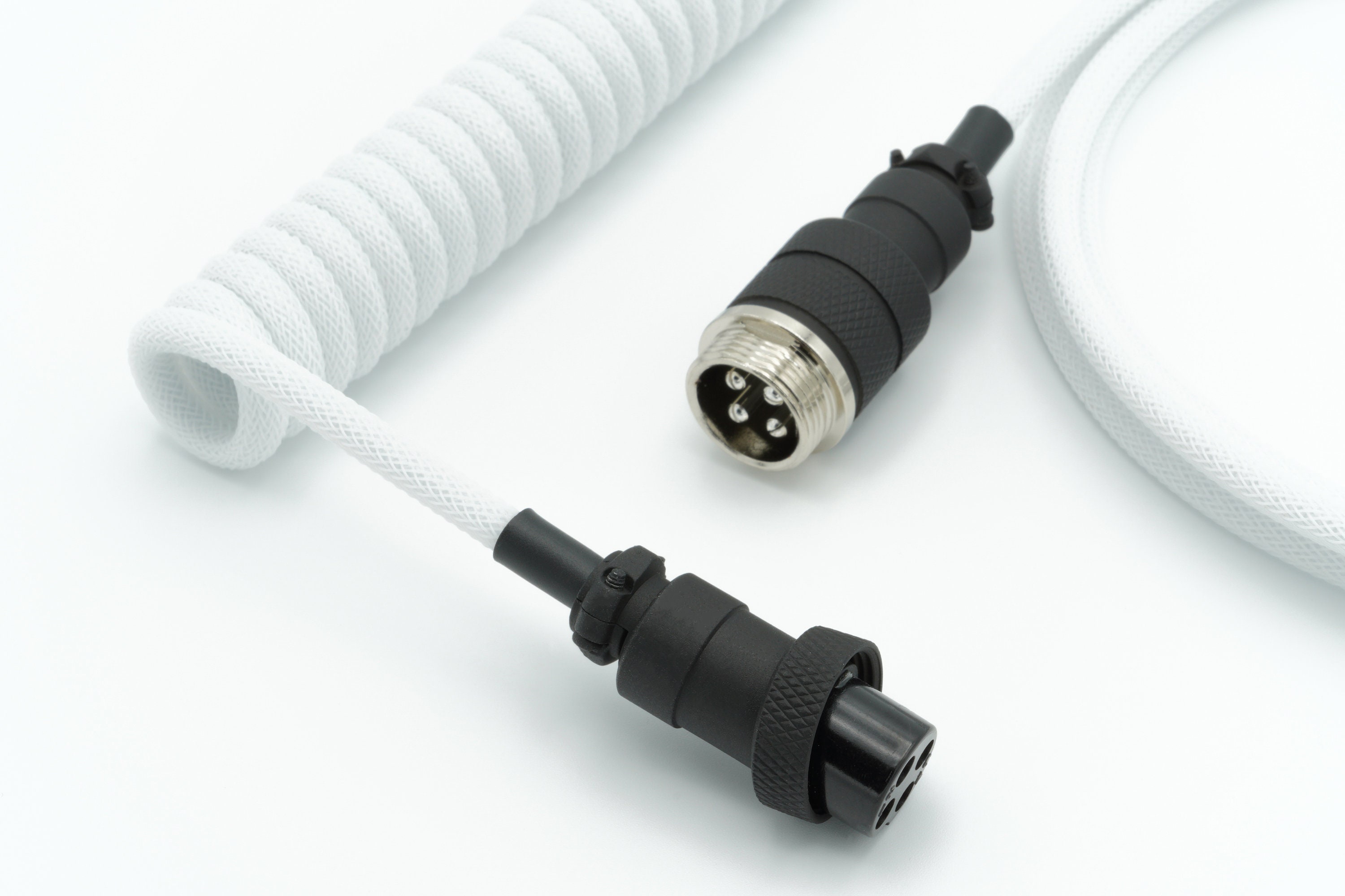 Coiled Detachable Keyboard Cable - Cream (white) - Etsy