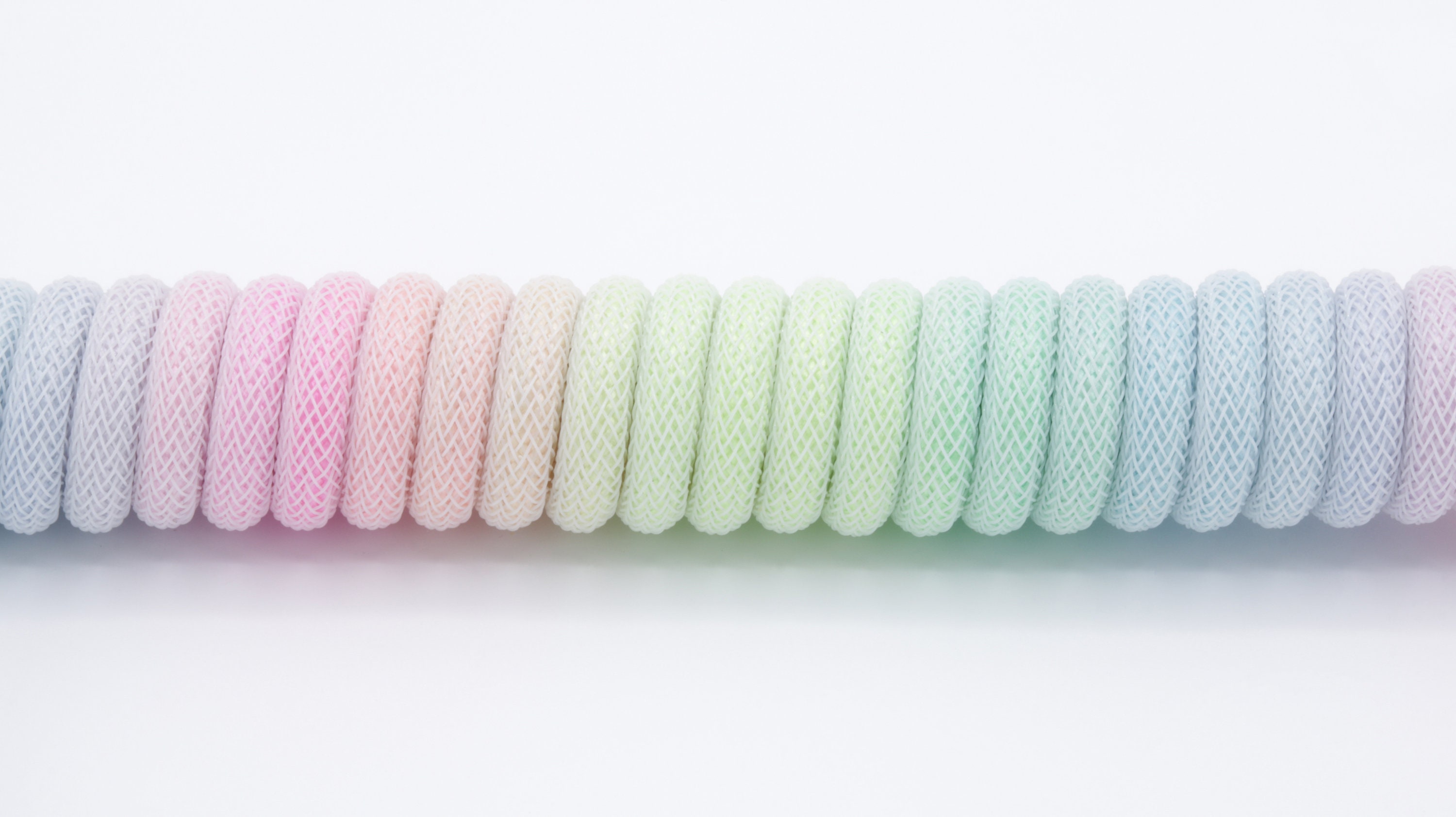 Coiled Detachable Keyboard Cable - Rainbow (multicolour) - Etsy