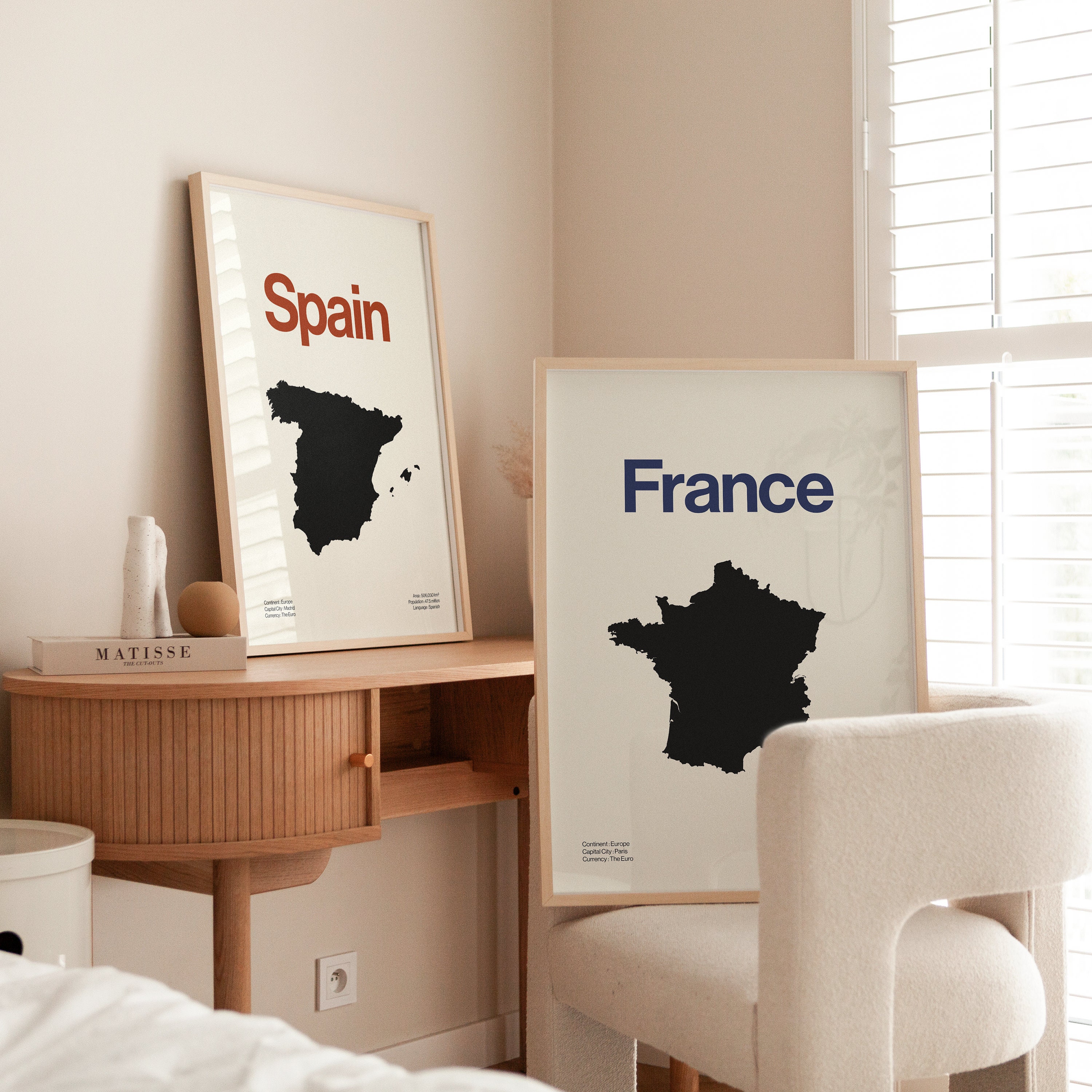 Minimalistic Spain Poster, Spain Map Print, Spain Wall Art, Spain Map ...