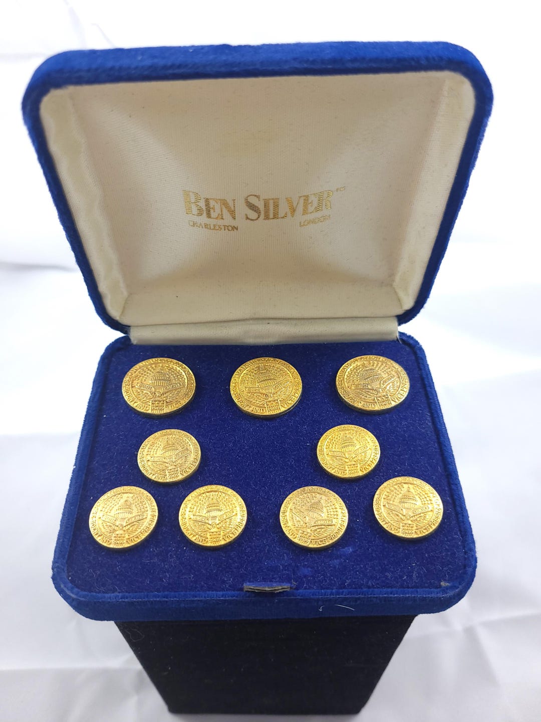 Vintage Ben Silver Bush/quayle Inauguration Blazer Buttons - Etsy