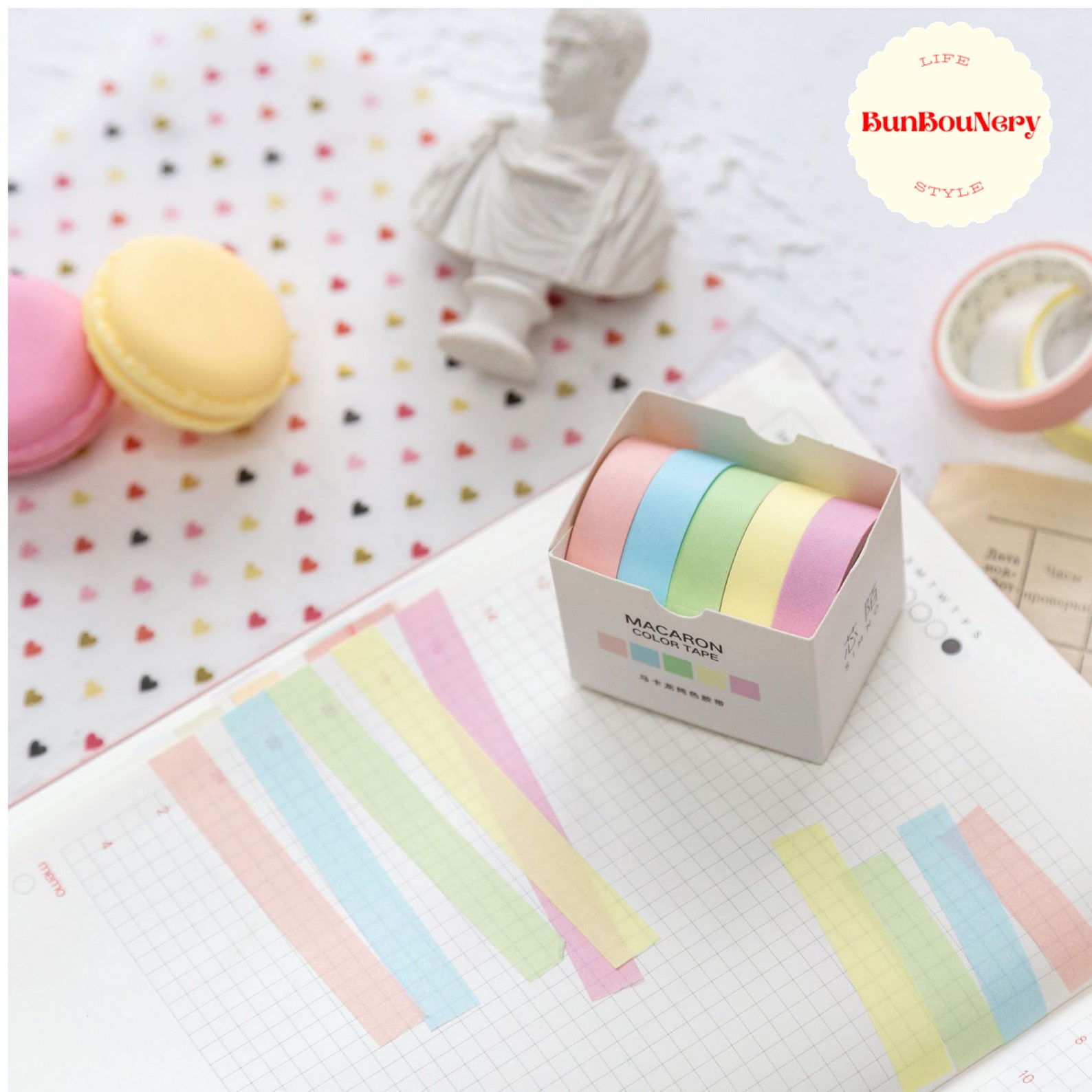 30 Pastel Colors Washi Tapes Set/combo 10mm Wide 50cm Sample - Etsy