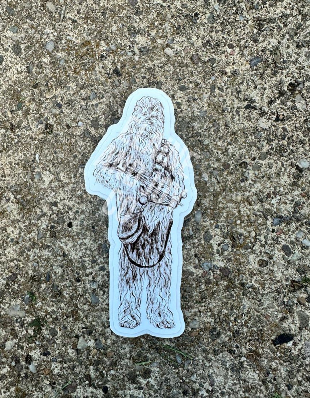 Chewbacca Sticker, Star Wars-inspired Sticker - Etsy