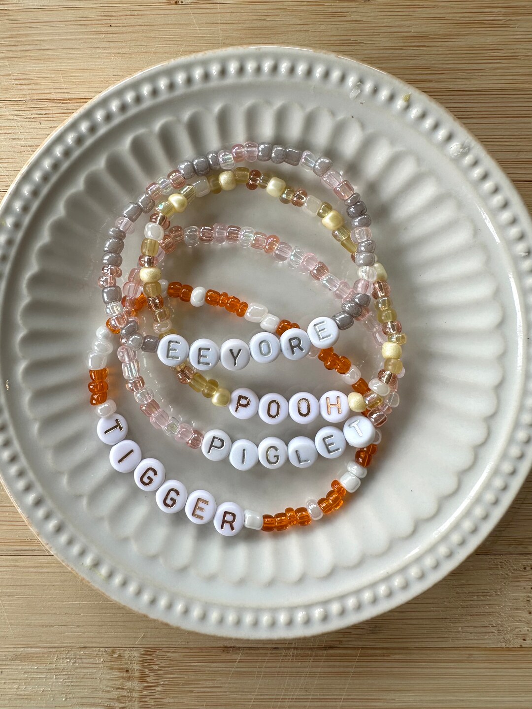 Disney-inspired Beaded Bracelet Sets, Winnie the Pooh Characters, Disney Parks-inspired - Etsy