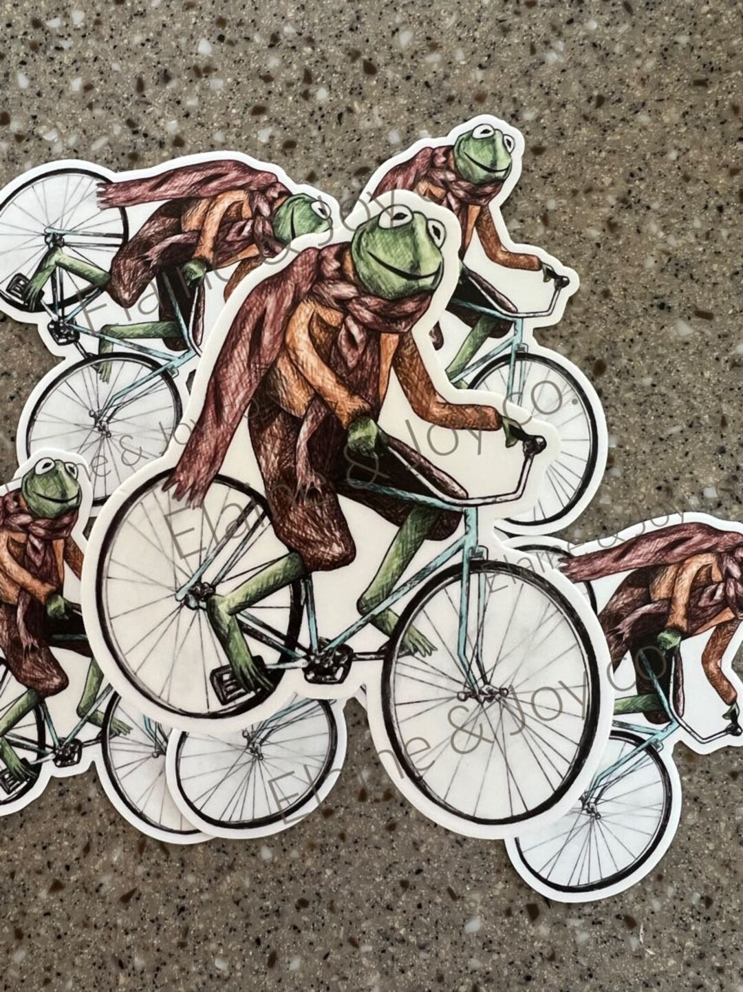 Kermit the Frog Sticker Muppets-inspired Sticker Kermit on a - Etsy