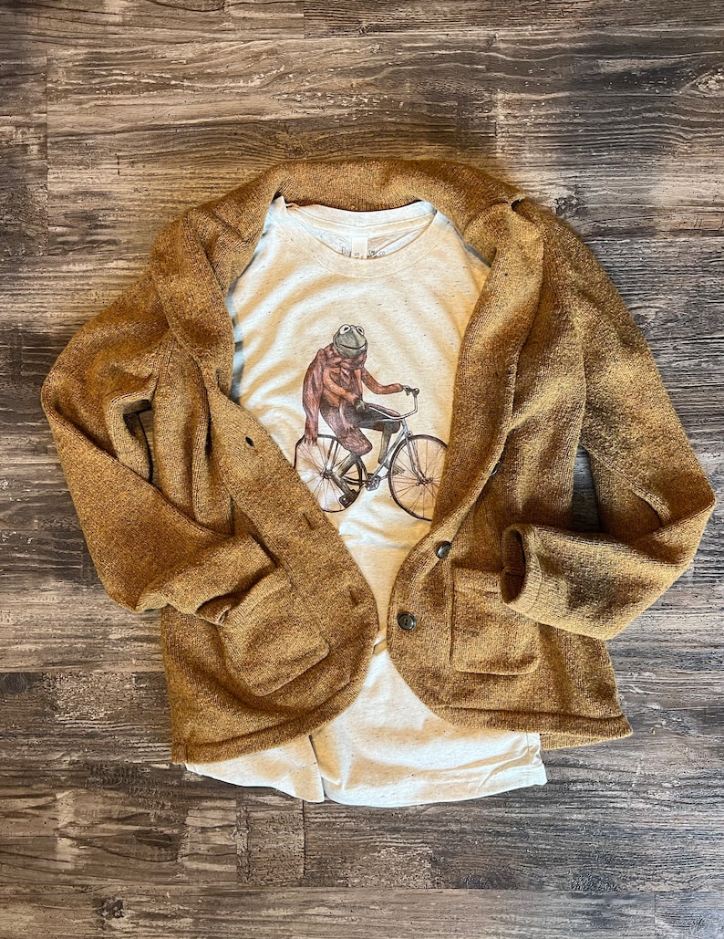 Muppets-inspired Kermit on Bike Graphic Tee, Muppets Inspired, Autumn ...