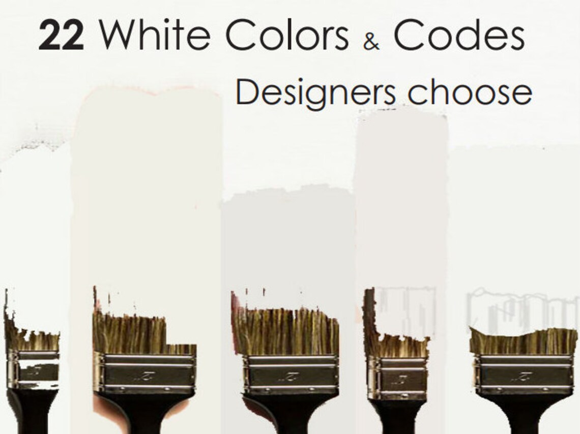 Top 22 White Paint Colors Designers Use - Get That Designer Look - Etsy