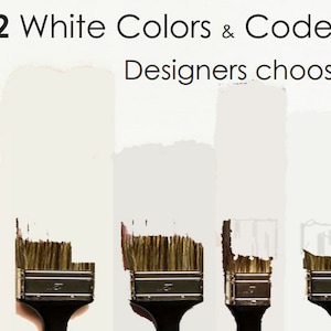 Top 22 White Paint Colors Designers Use - Get That Designer Look - Etsy