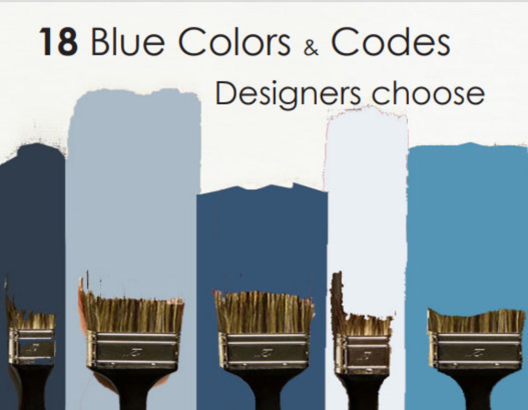 Top 18 Blue Paint Colors Designers Use - Get That Designer Look - Etsy
