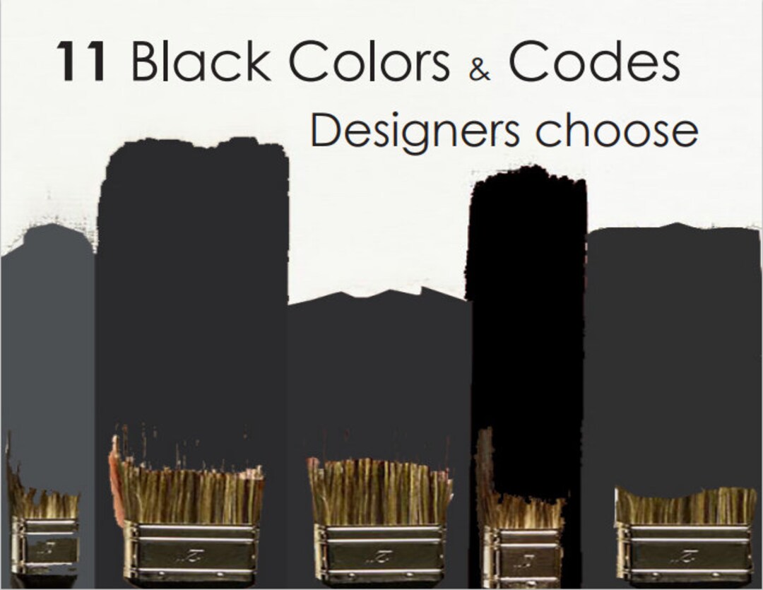Top 11 Black Paint Colors Designers Use - Get That Designer Look - Etsy