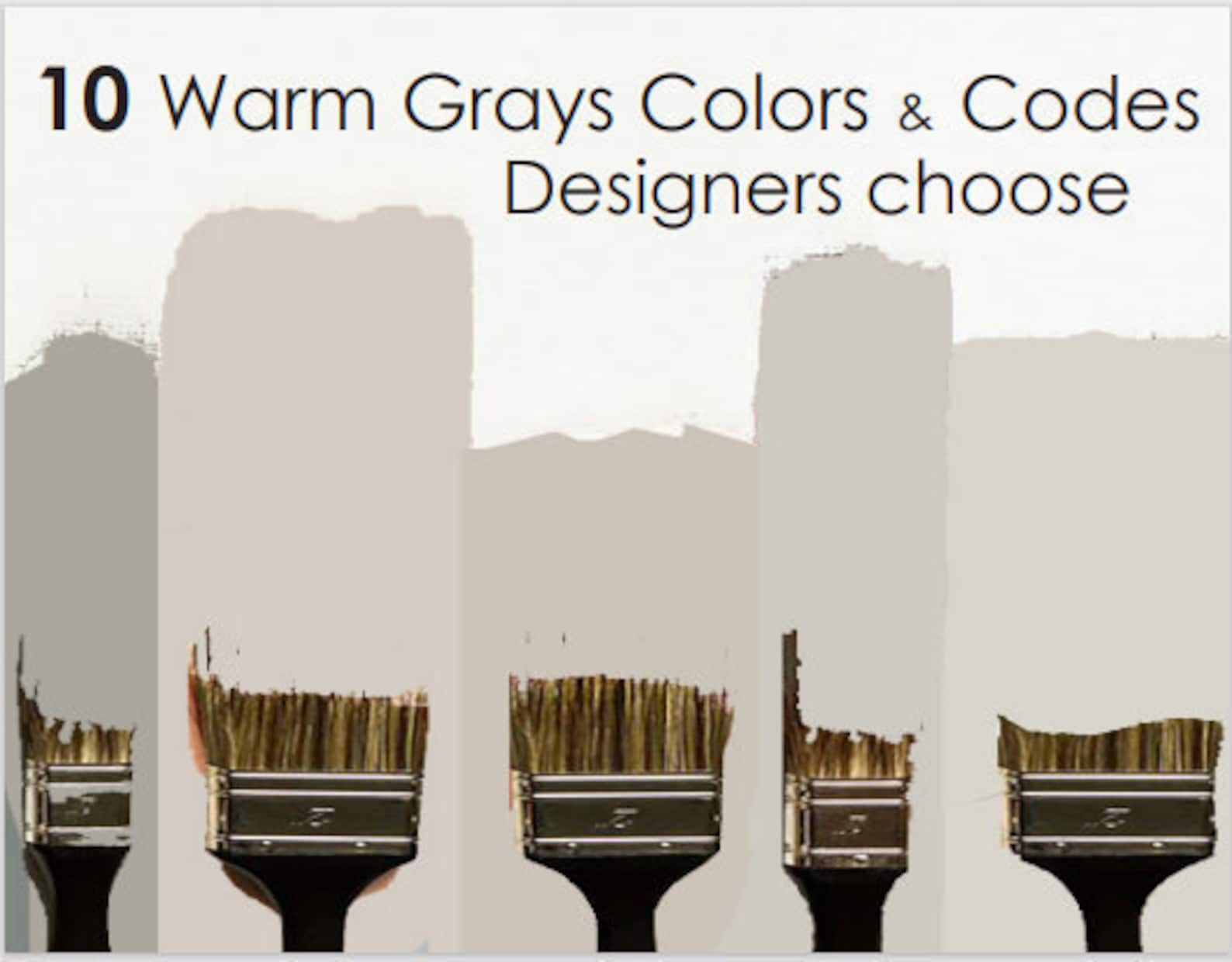 Top 10 Warm Gray Paint Colors Designers Use - Get That Designer Look - Etsy