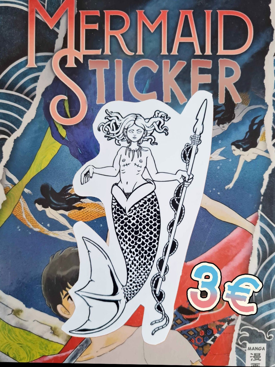 MERMAID STICKER Trans Nonbinary Sticker Wueer Sticker Lgbtqia+ Sticker ...