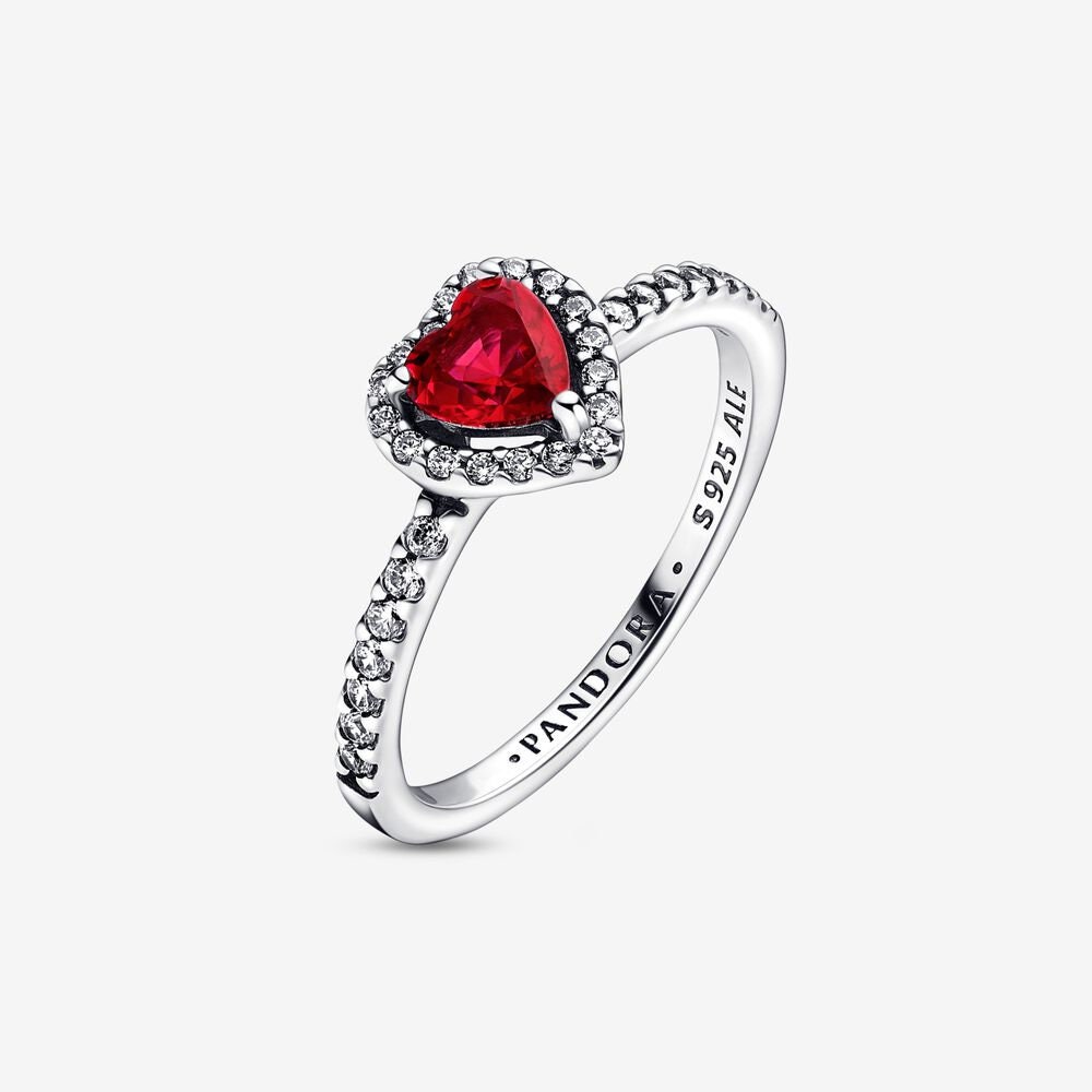 Pandora Elevated Red Heart Ring Ale S925 - Etsy UK