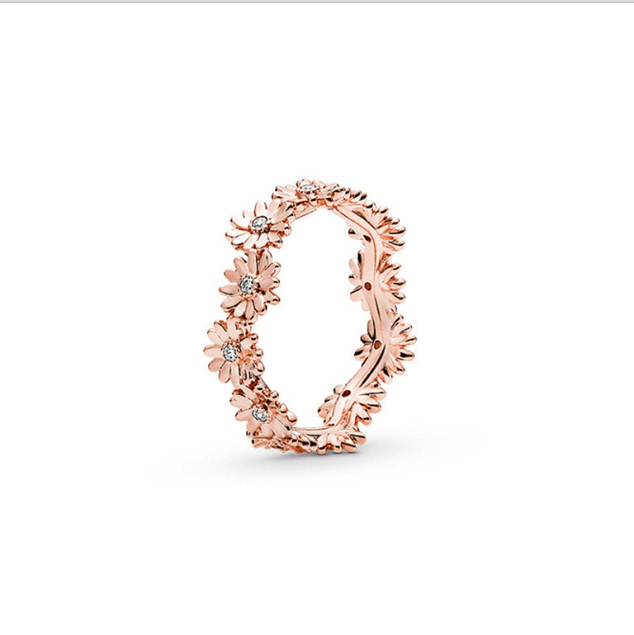 Pandora flower crown ring rose gold Etsy