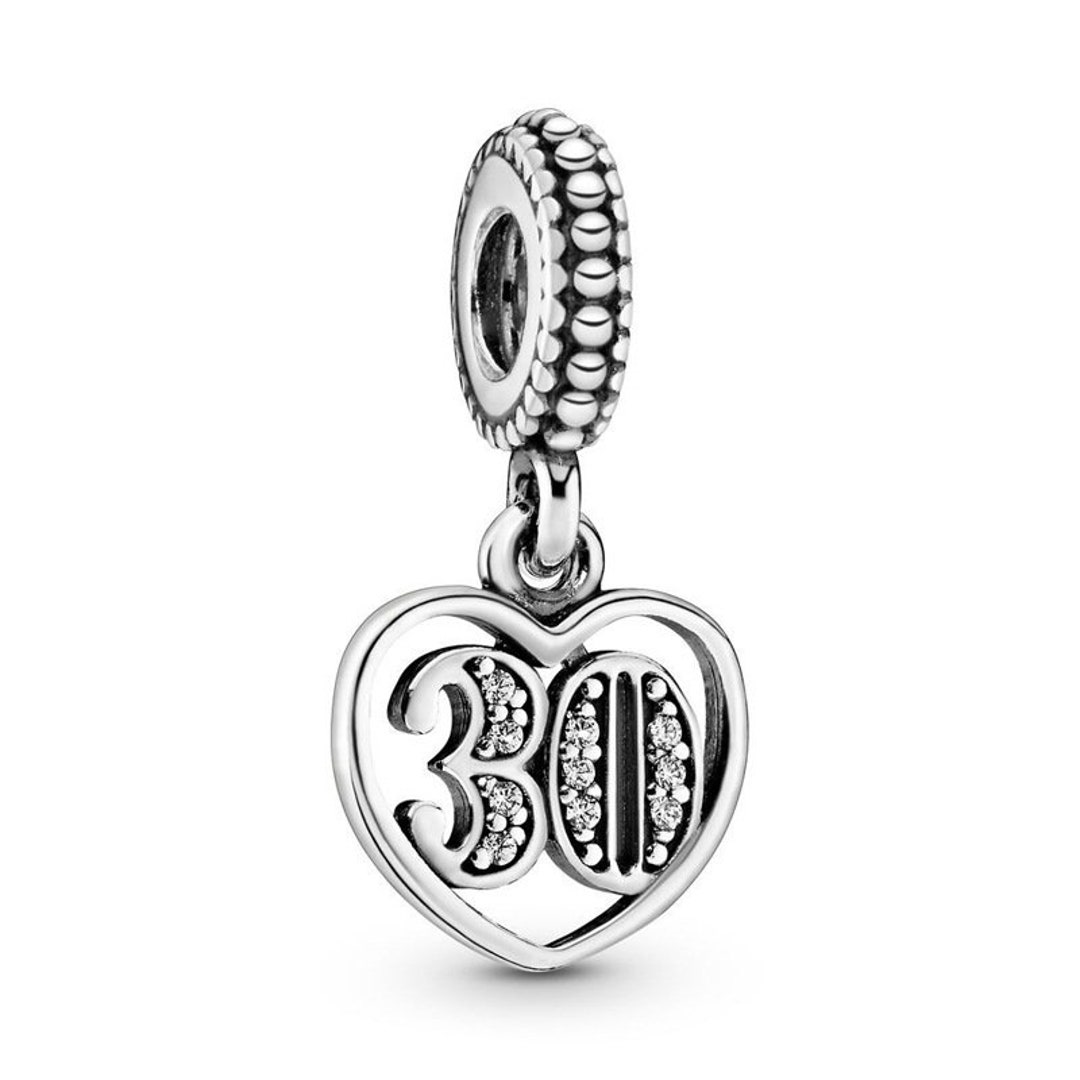 Pandora 30th Celebration Years of Love Anniversary Birthday Charm - Etsy