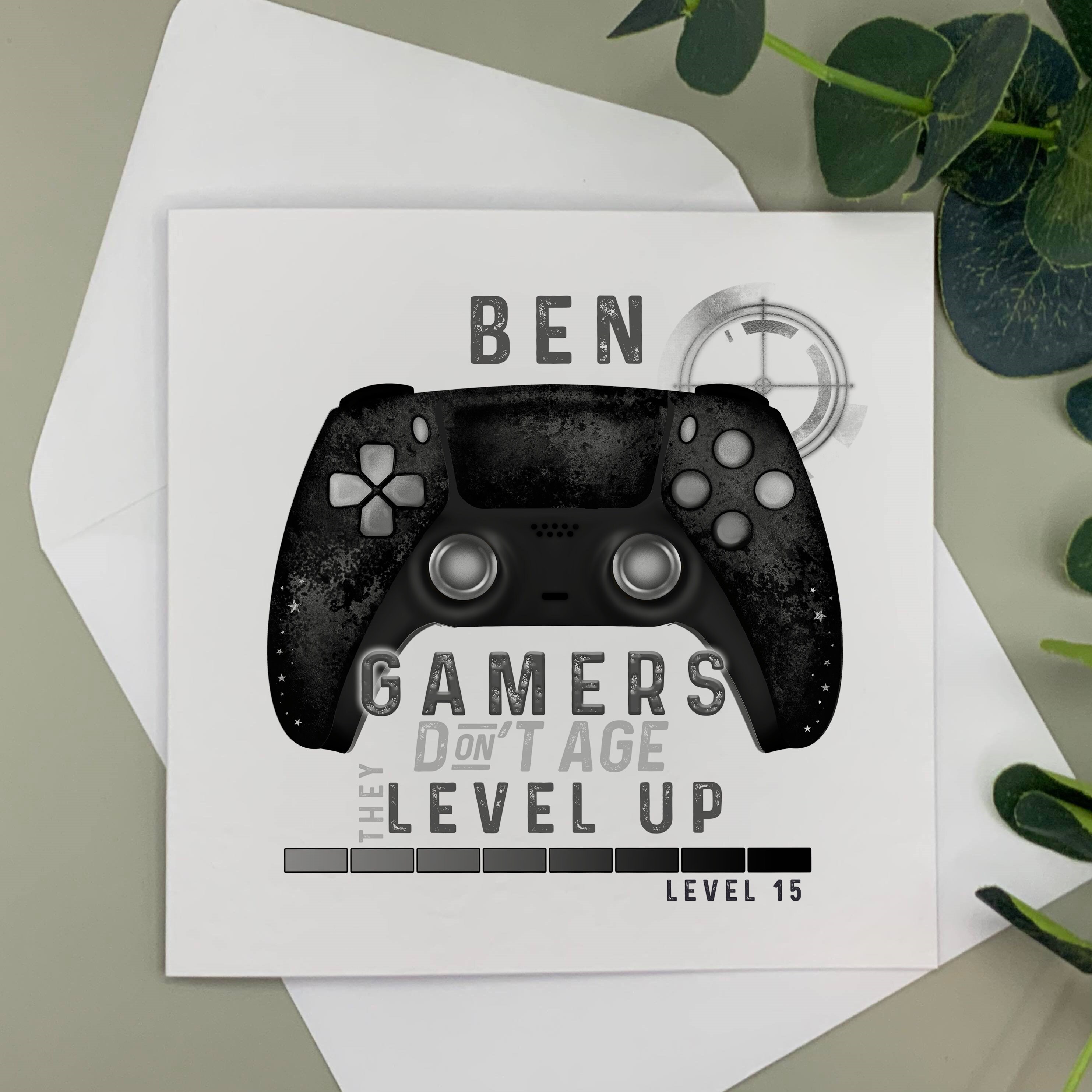 Personalised Gamer Birthday Card, Matching Items Available, Gamer ...